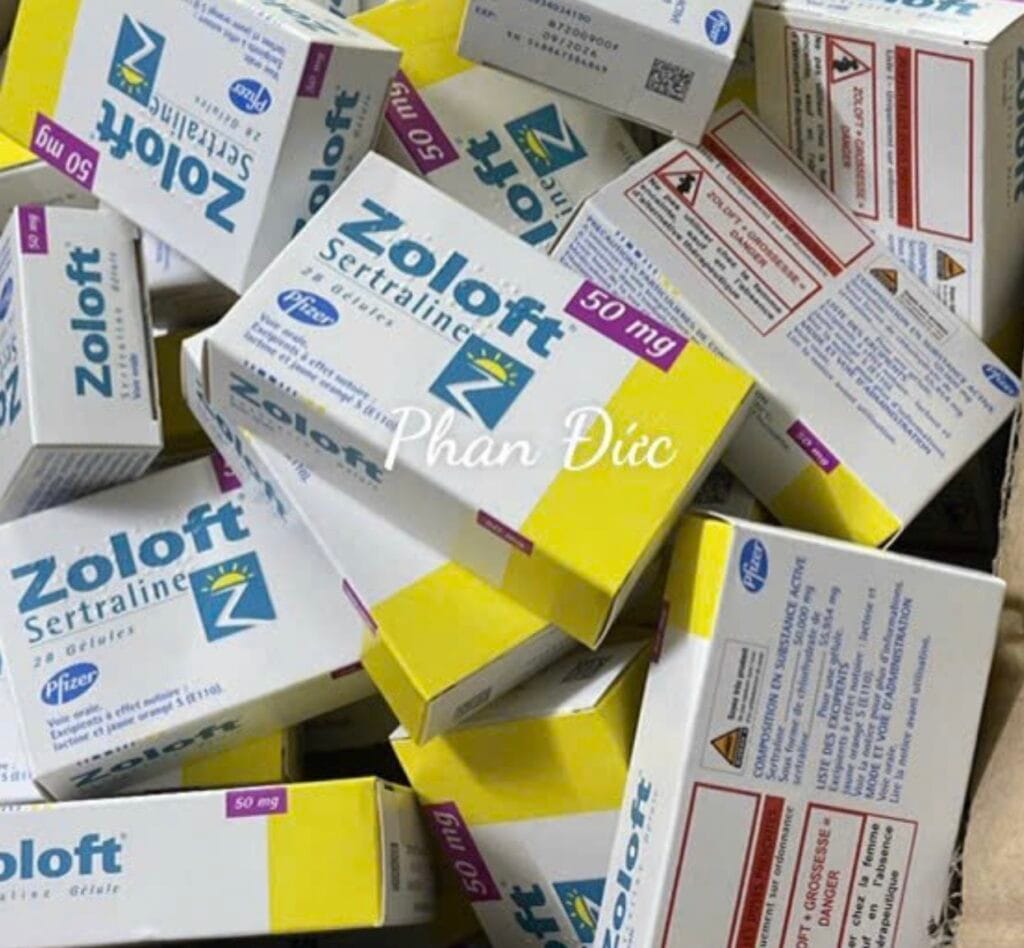 Zoloft (Sertraline 50mg) Pfizer điều trị trầm cảm, lo âu (1 vỉ x 30 ...