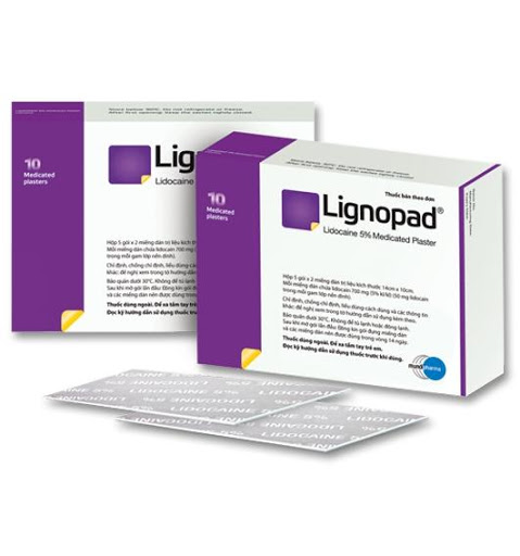 Thuốc Lignopad (Lidocain 5%) Miếng Dán Giảm đau Nhanh - Thuốc Giá Sỉ